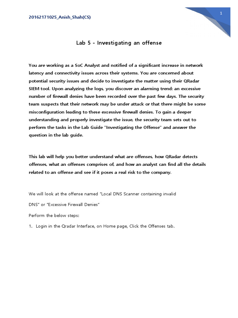 Anish Shah Prac5 | PDF | Information Technology Management | Computer Networking