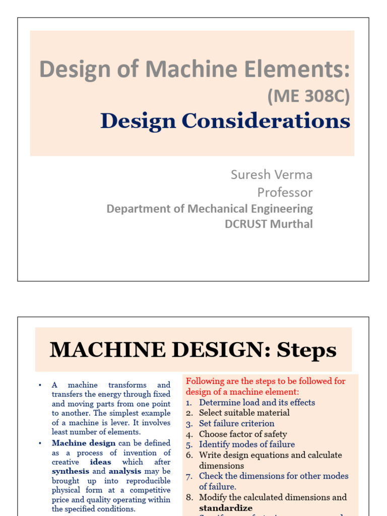 2 DME PPTs Design Steps & Standardization | PDF