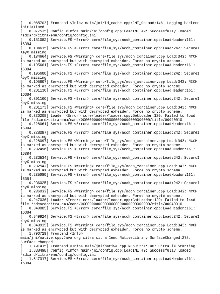 Citra Log | PDF | Rendering (Computer Graphics) | Encryption