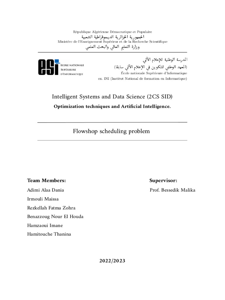 Flowshop Final Report | PDF | Mathematical Optimization | Metaheuristic