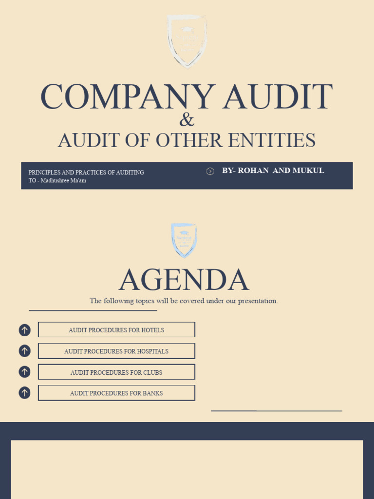 Audit Seminar | PDF | Finance & Money Management | Business