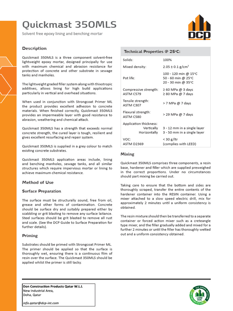 Quickmast 350MLS - TDS - 2 | PDF
