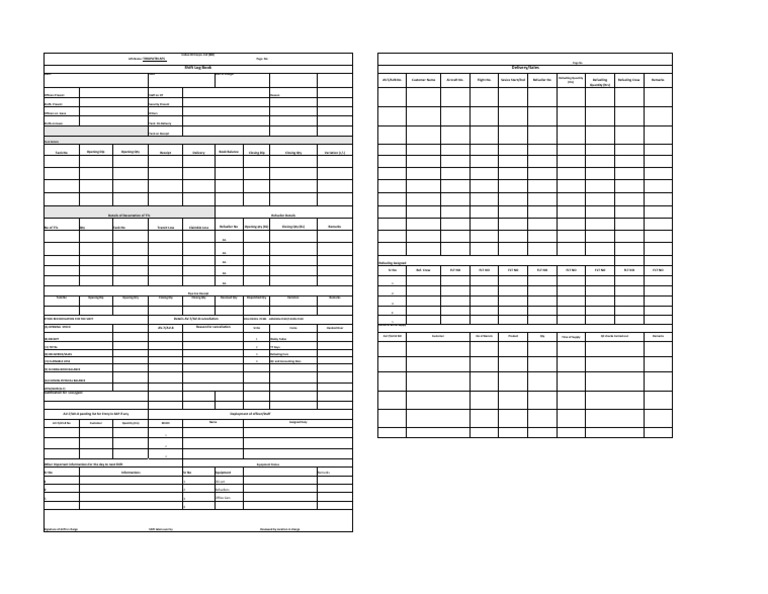 Aviation Fuel Shift Log & Stock Reconciliation | PDF | Aviation | Transport