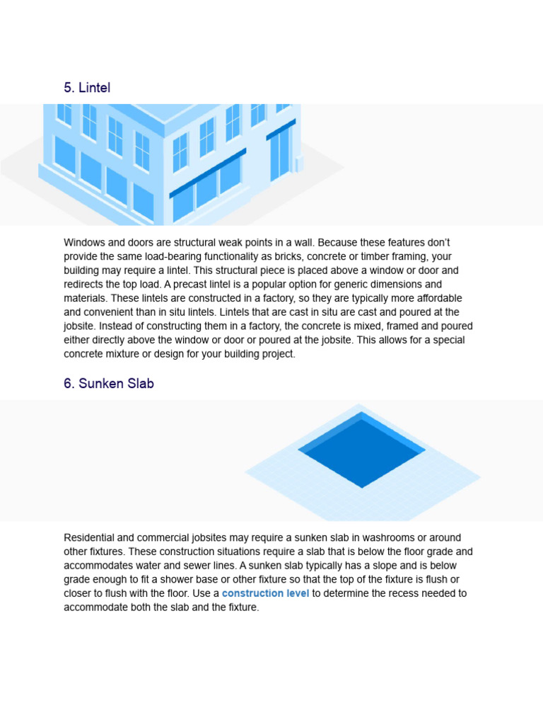 Lintel: Construction Level | PDF
