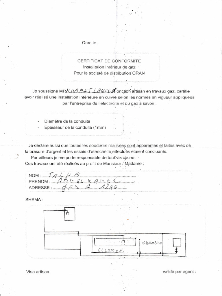 Certificat de Conformité 2 | PDF