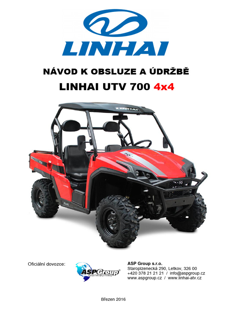 Linhai UTV700i Manual CZ | PDF