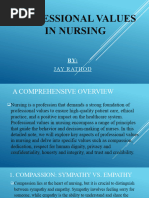 Core Values of Professional Nurse | PDF | Nursing | Altruism