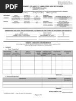 SALN Sample for Public Officials | PDF | Net Worth | Money