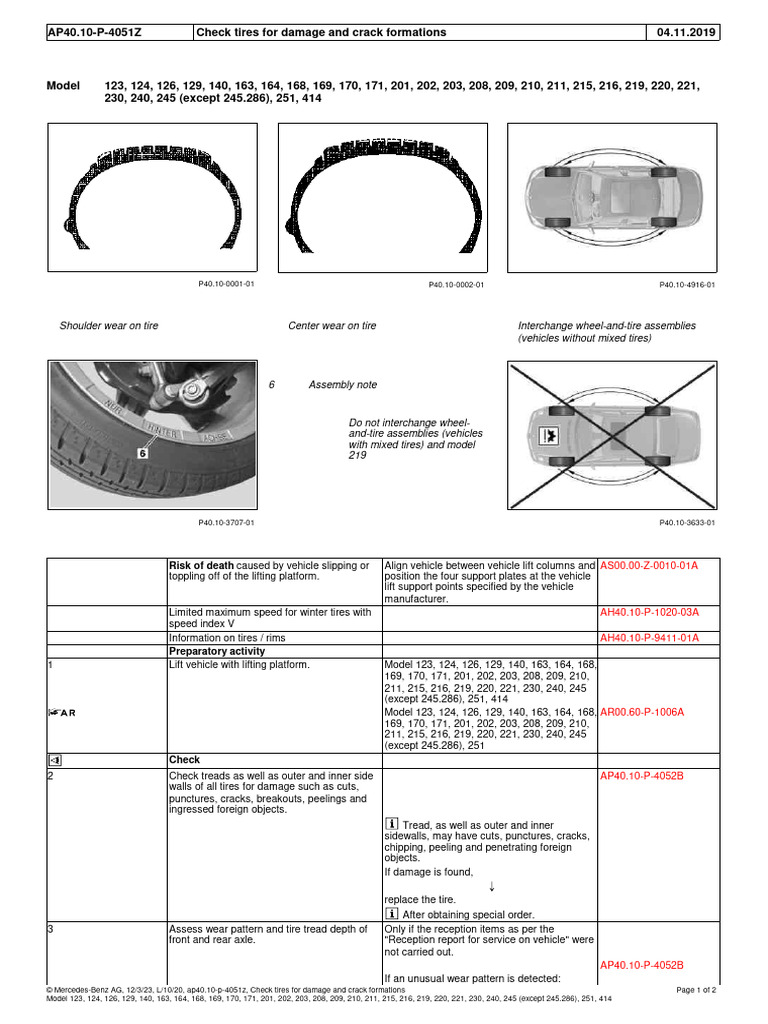 Check Tires For Damage and Crack Formations | PDF | Tire | Transport