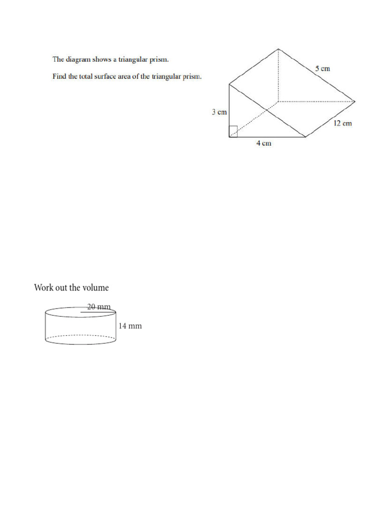 Work Out The Volume | PDF