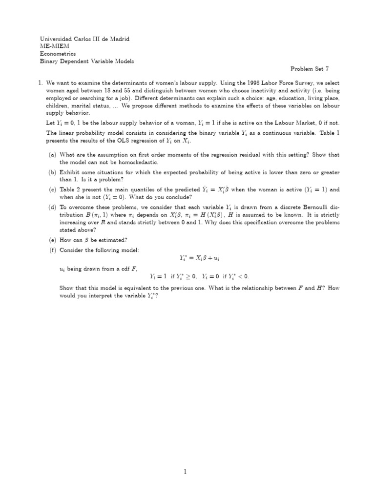 Problem Set 7 | PDF