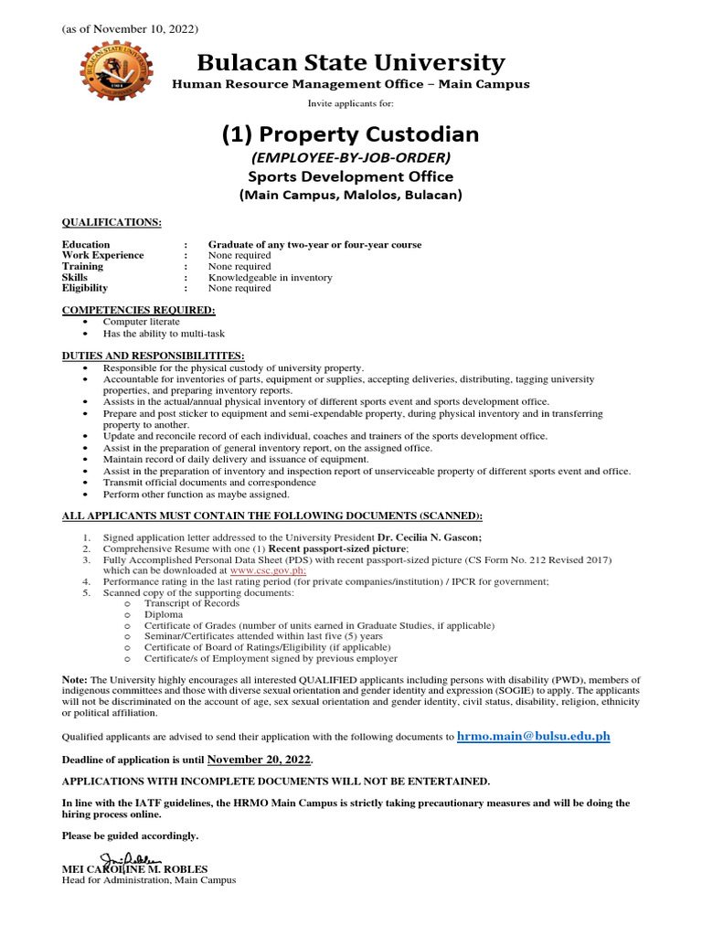 20221110-SDO-Custodian | PDF | Human Rights | Justice