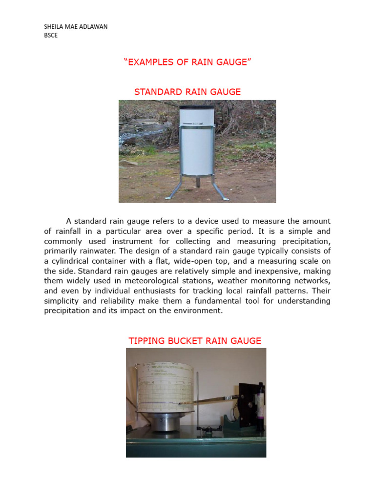 RAINGAUGE | PDF | Precipitation | Rain