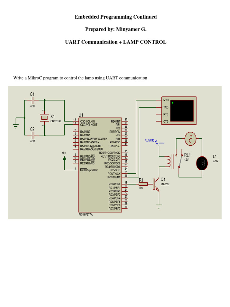 UART Communication + LAMP | PDF UART Communication + LAMP | PDF