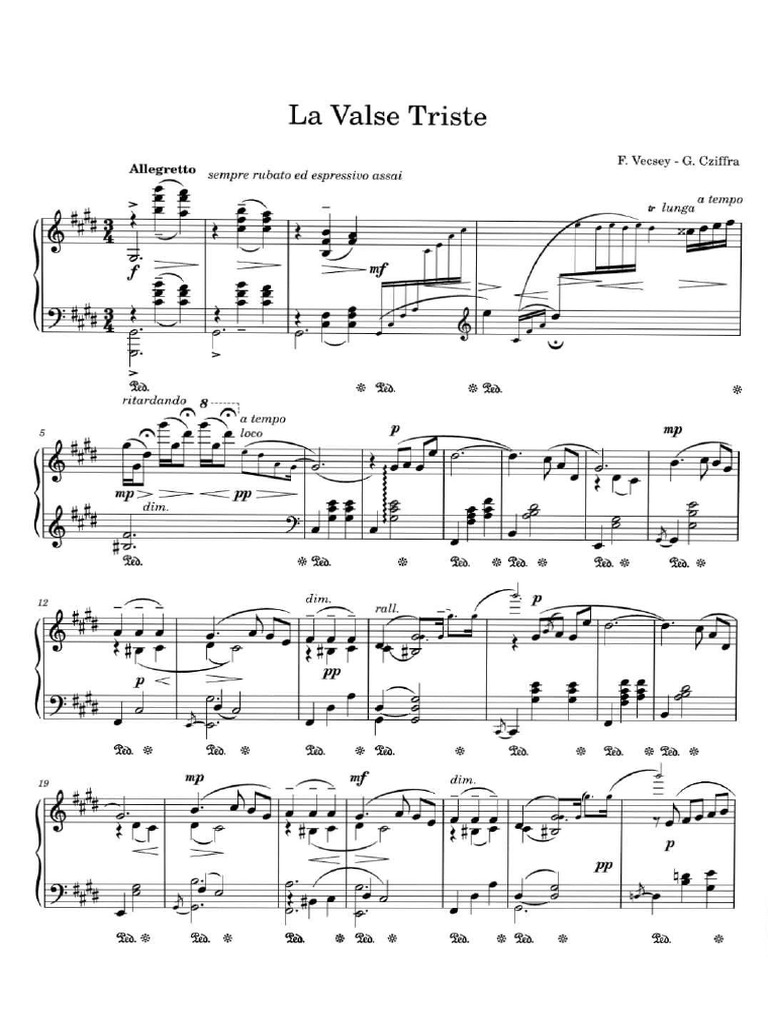 La Valse Triste | PDF