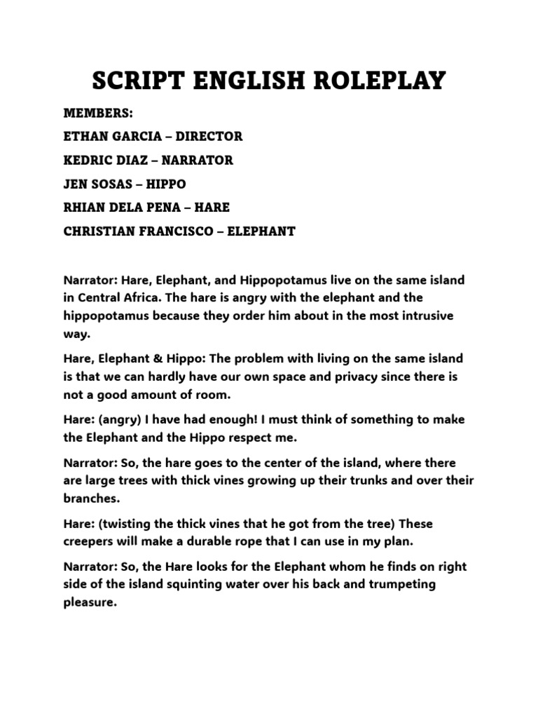 Tug of War Script | PDF