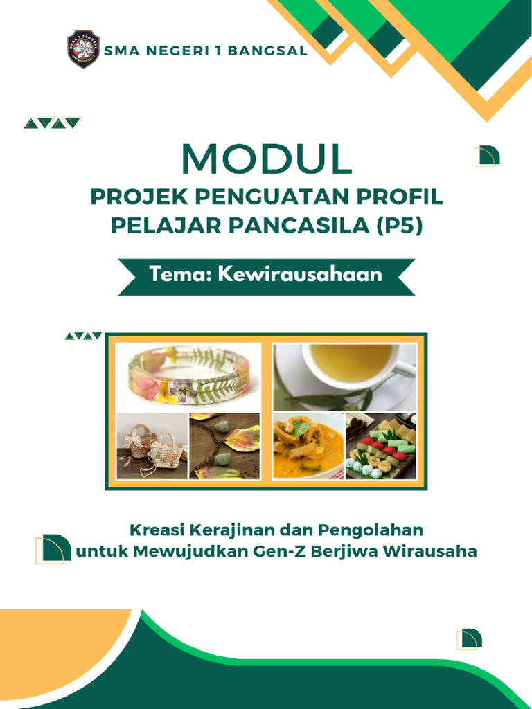 Modul P5 Kewirausahaan - Guru Dan Siswa | PDF