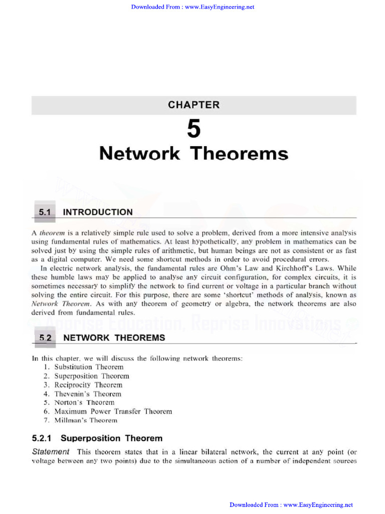 Network Theorem | PDF