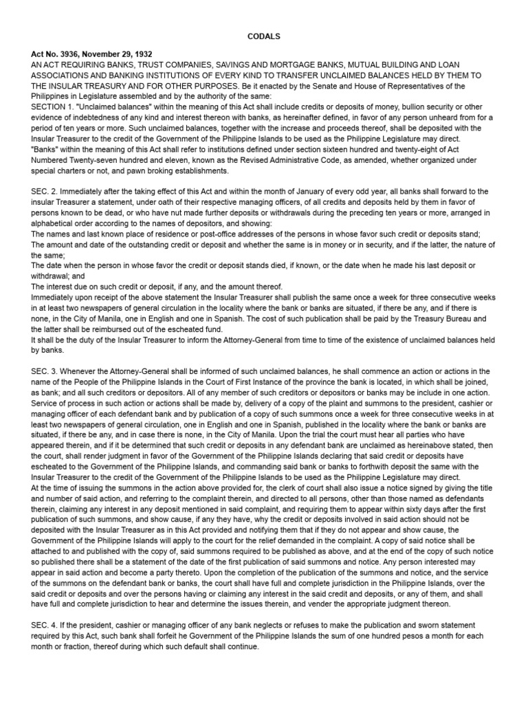 CODALS | PDF | Money Laundering | Banks