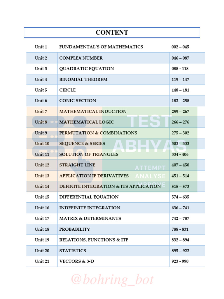 (@bohring - Bot) MATH's MODULE (@HeyitsyashXD) | PDF