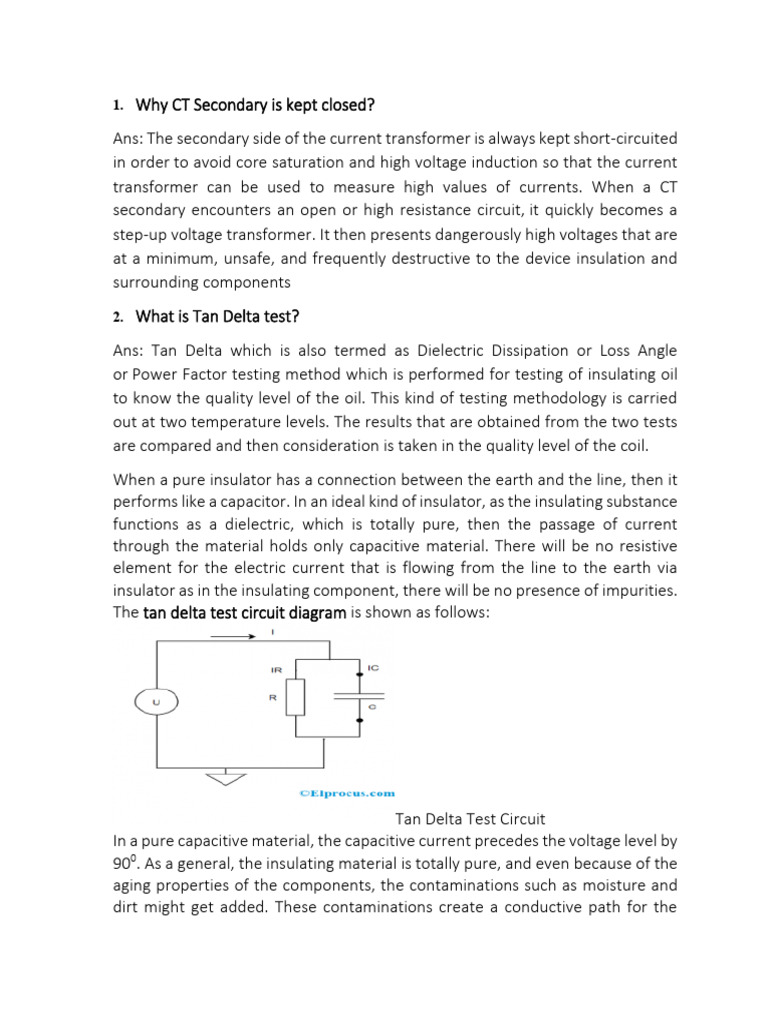 Electrical Viva 100 Question | PDF | Transformer | Inductor