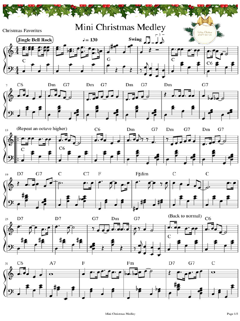 Mini Christmas Medley | PDF