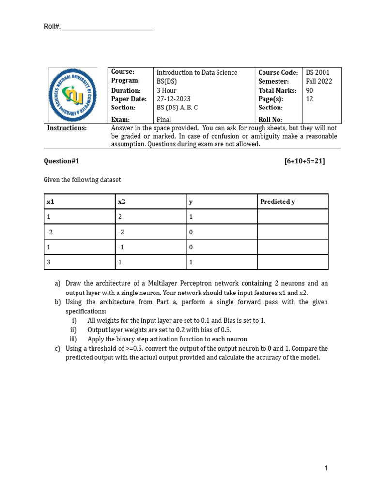Ids Final Sol | PDF | Sensitivity And Specificity | Applied Mathematics