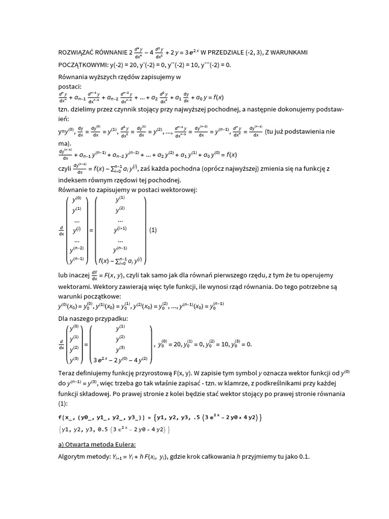 Równ Różn Wyż RZ | PDF