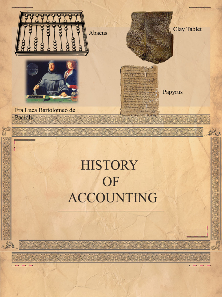History of Accounting Evolution | PDF | Finance & Money Management