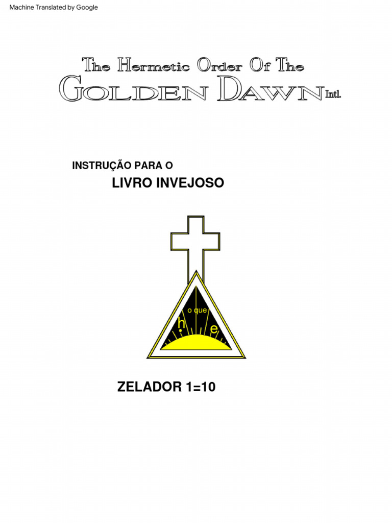 The Hermetic Order of The Golden Dawn - 01 - Zelator | PDF | Zodíaco | Anjo