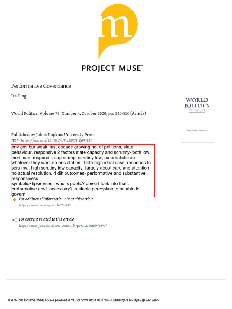 2.2 Iza Ding - Performative Governance | PDF | Social Science | Politics