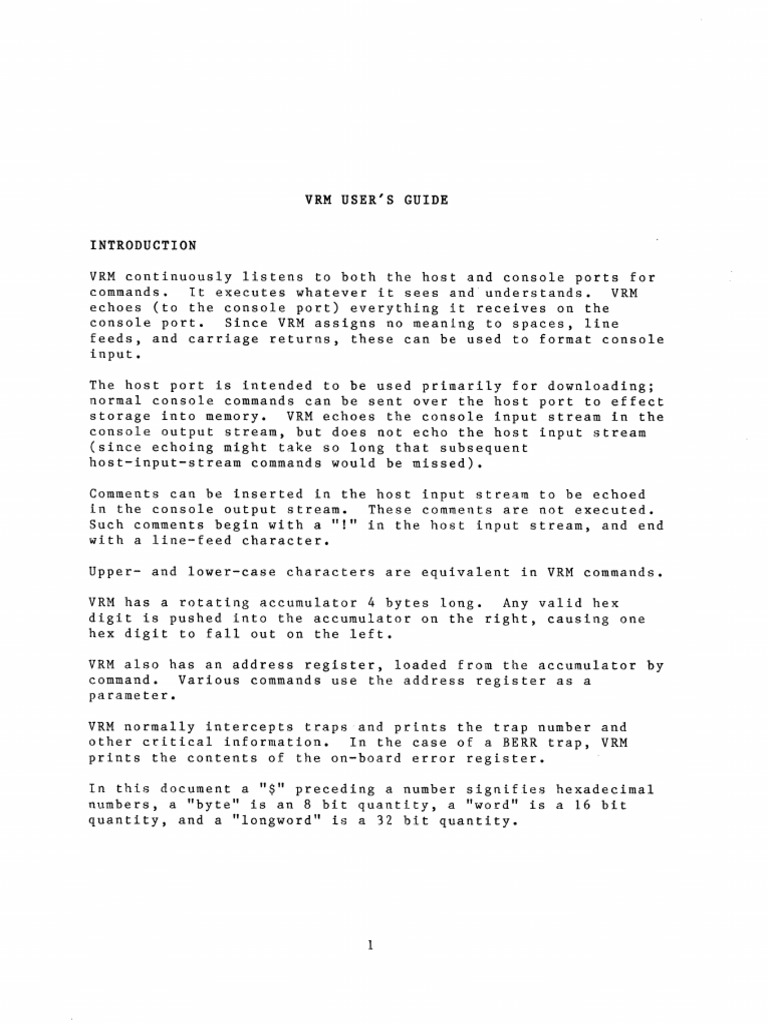 VRM Users Guide | PDF