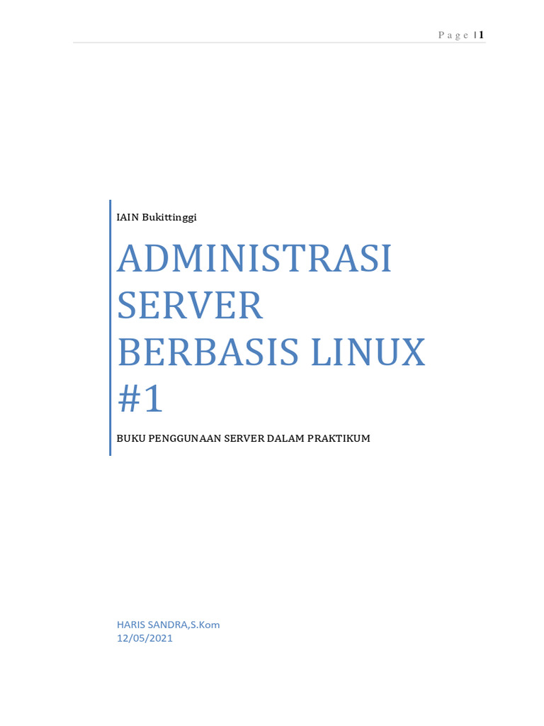 BUKTI FISIK BUKU - Administrasi Server Berbasis Linux 1 | PDF