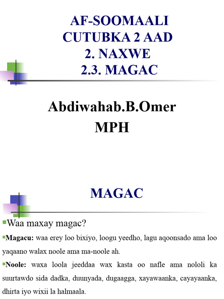 Magac Copy 2 | PDF