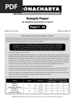 PWNSAT - Sample Paper - Class - 7th - Questions | PDF | Heart