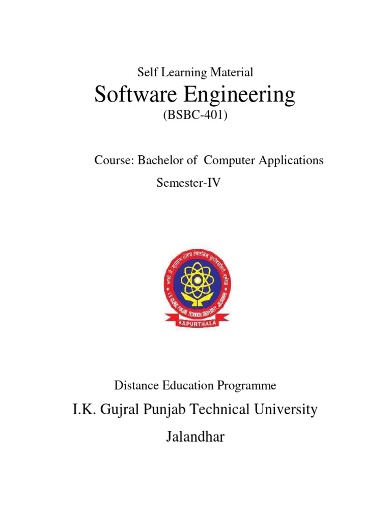 Software Engineering: Self Learning Material | PDF | Software Testing ...