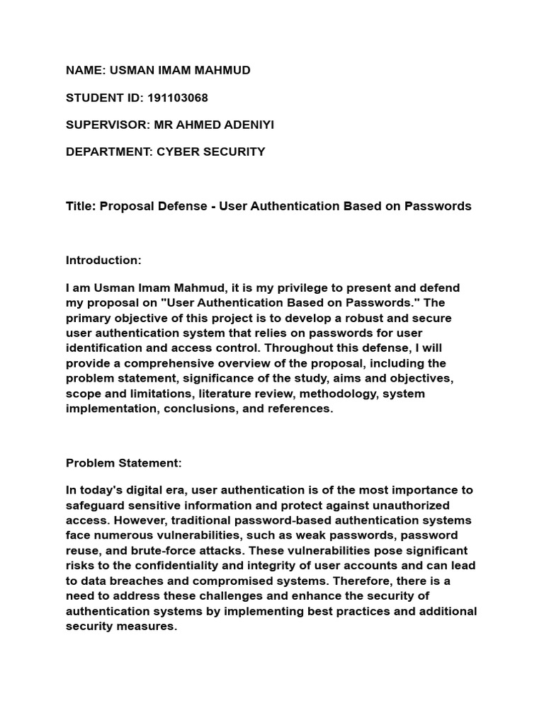 Final year project (Autosaved) (Autosaved) | PDF