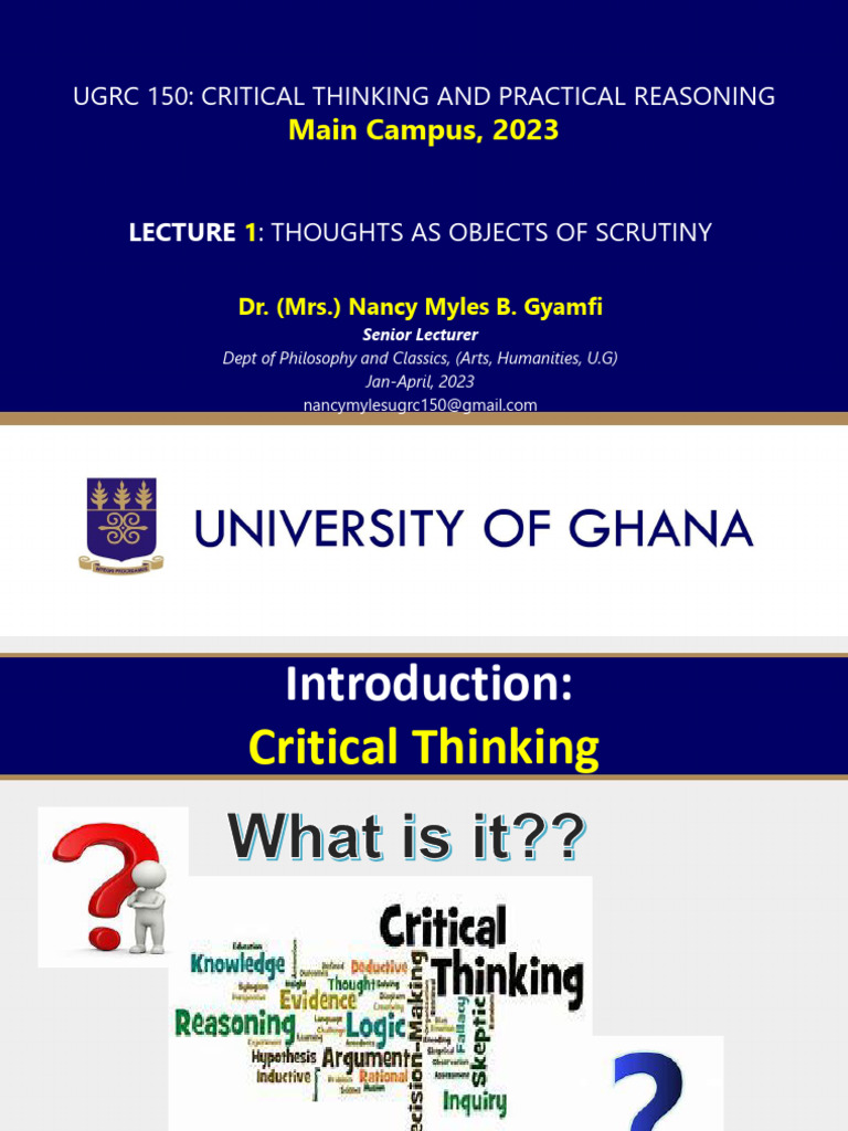 Lecture 1 2024 Ugrc 150 | PDF