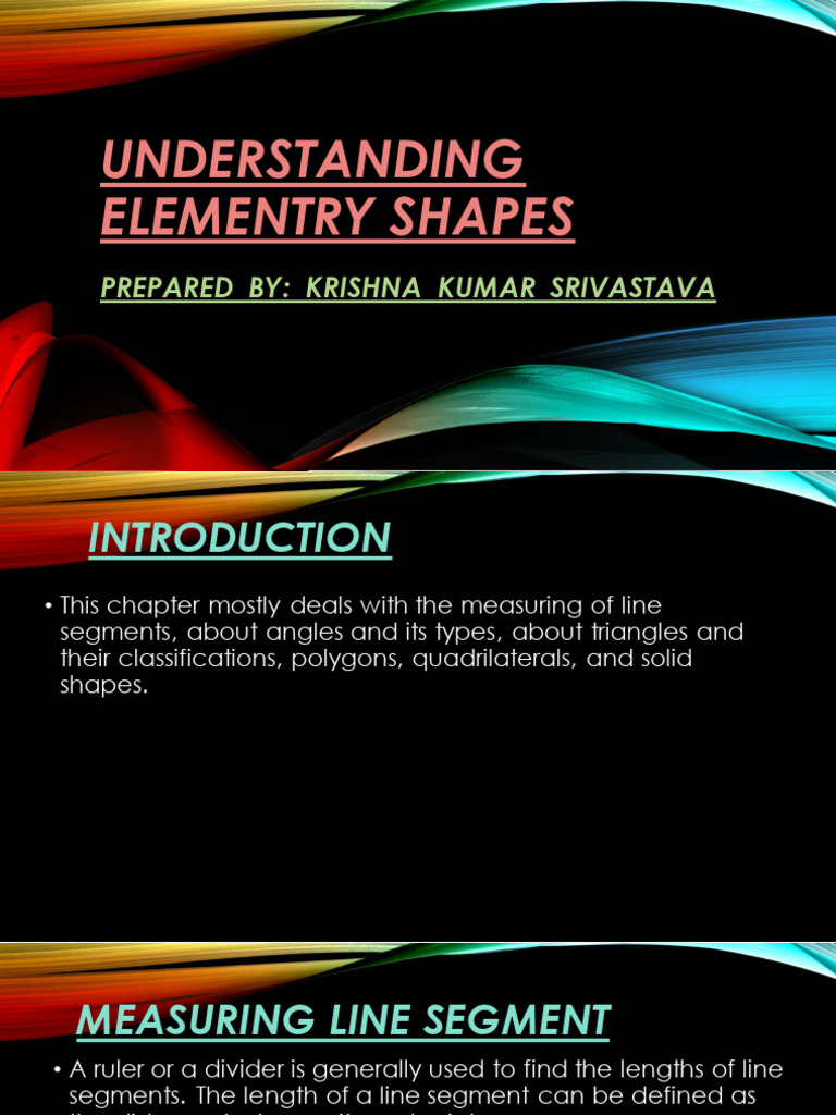 Understanding Elementary Shapes by Krishna | PDF