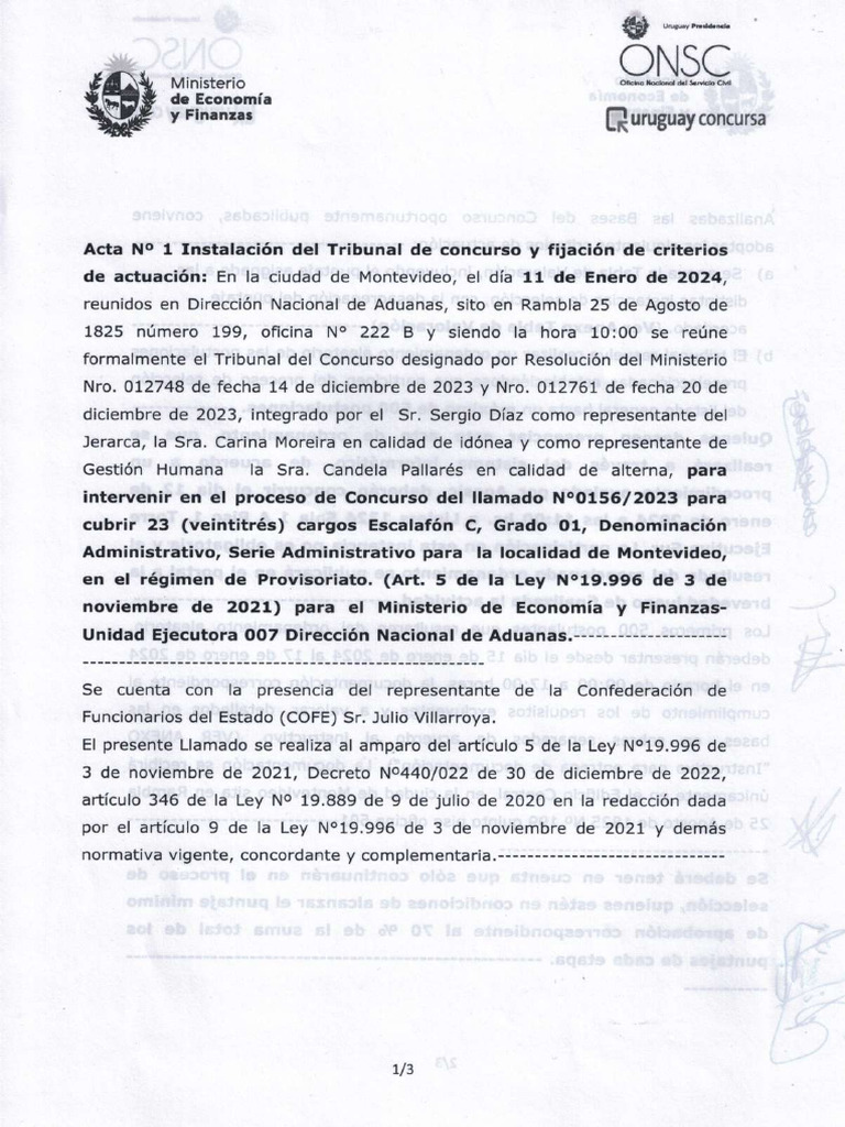 Acta - N 1 156 | PDF