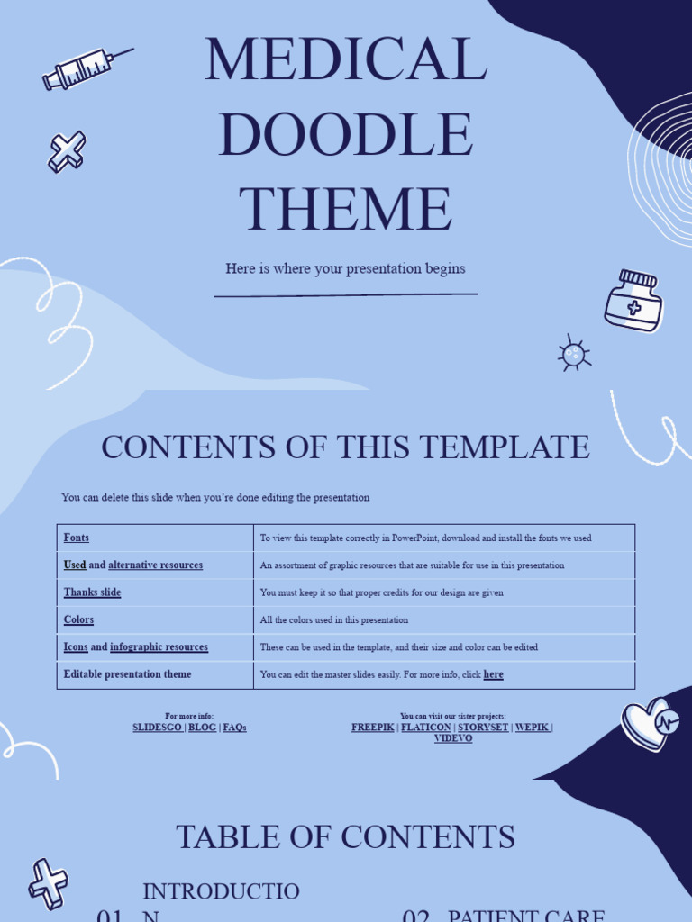 Medical Doodle Presentation Template | PDF | Planets | Planets In Astrology