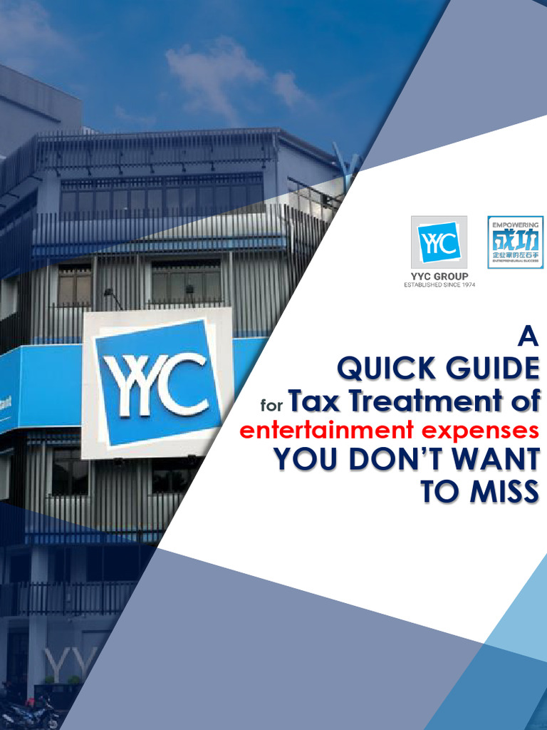 YYC-A Quick Guide For The Tax Treatment of Entertainment Expenses | PDF ...