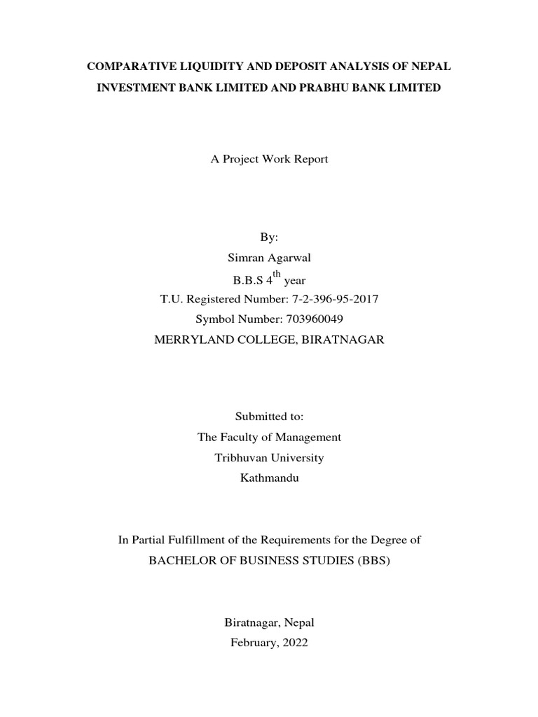 Report Final | PDF | Banks | Deposit Account Report Final | PDF | Banks | Deposit Account