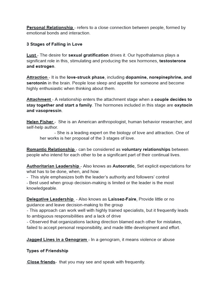 Per Dev 2nd Quarter Reviewer | PDF | Intimate Relationships | Love