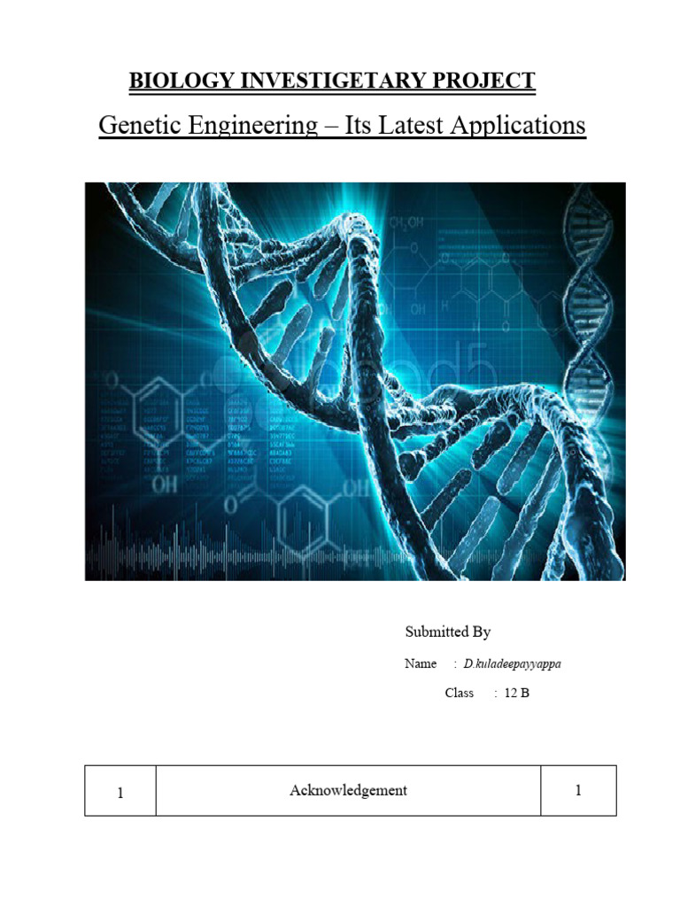 Biology Investigatory Project Genetic en | PDF