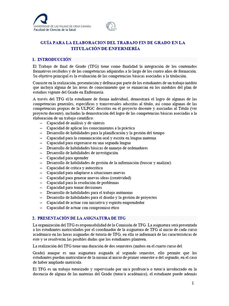 Guia TFG 2023-2024 | PDF