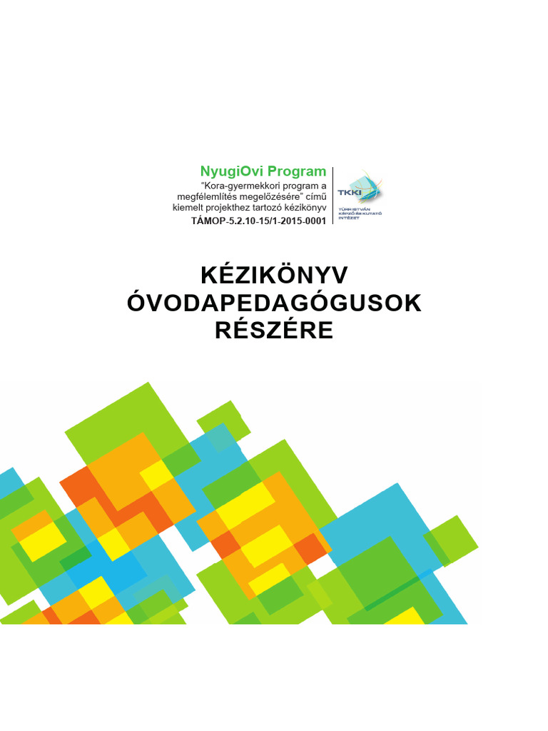 Nyugiovi - Kézikönyv Óvodapedagógusok Részére | PDF