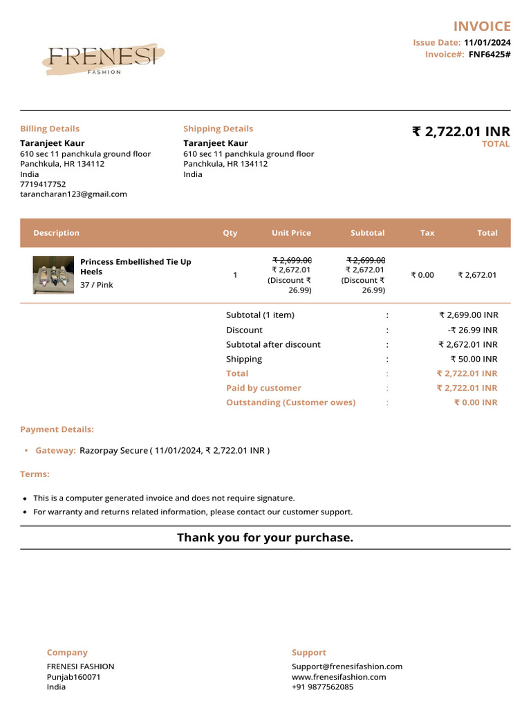 Fashion Styling | PDF | Invoice | Business