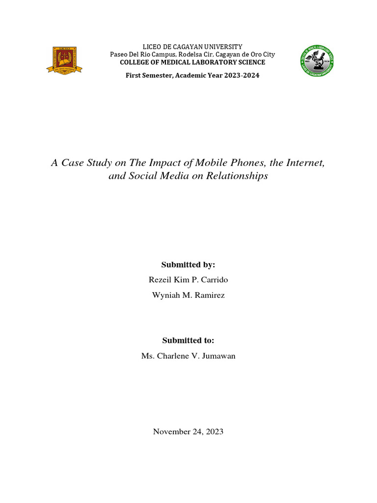 Impact of Mobile Phones on Relationships | PDF