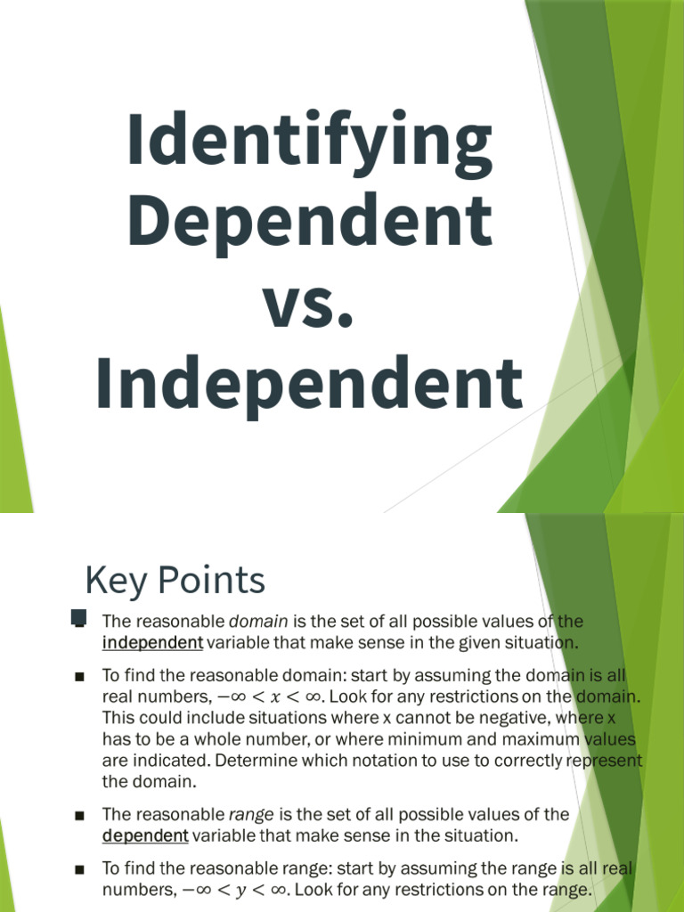 G8 Math Q2 - Week 3 - Dependent and Independent Variables | PDF